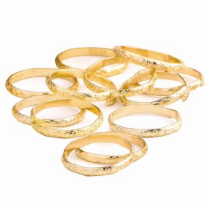 premium gold metal wedding bands - .75" (288 pc) - perfect for celebrations and special occasions