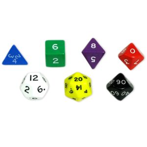 koplow games kop10827 jumbo polyhedral dice game set