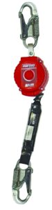 miller by honeywell turbolite 6-foot personal fall limiter with unit & lanyard end steel locking snap hooks (mfl-9-z7/6ft)