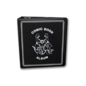 bcw 3 inch d ring comic book collecting album (single) binder - black