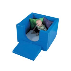 Children's Factory Relaxing Retreat, Child Play Seat, Toddler Soft Play Equipment for Daycare, Kids Indoor Playground, Blue