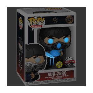 Funko Pop Mortal Kombat Movie Sub-Zero Glow in The Dark Exclusive Figure