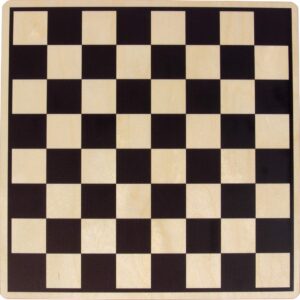 basic wooden checker/chess board - made in usa