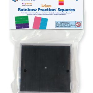 Learning Resources Deluxe Rainbow Fraction Squares