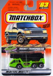 matchbox 1985 series 13 science fiction 1:150 rocket transporter #63 1:64 scale