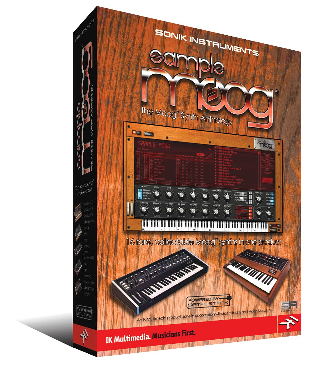 SAMPLE MOOG THE MOOG SYNTH ANTHOLOGY SOFTWARE