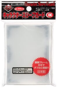 barrier character guard flame card sleeves (60 piece), silver, 69 x 94mm