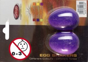 stagg egg plastic egg shaker pair - purple