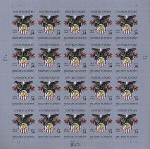 united states military academy ~ west point #3560 pane of 20 x 34 cents us postage stamps