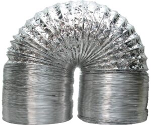 active air acdc825 acdf12 25-feet non-insulated, 8-inch air duct, 8", silver