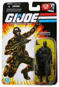 g.i. joe 25th anniversary comic series cardback: snake eyes (commando) 3.75 inch action figure