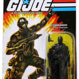 G.I. Joe 25th Anniversary Comic Series Cardback: Snake Eyes (Commando) 3.75 Inch Action Figure