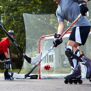 Franklin Sports unisex adult 1 pack Franklin Sports NHL Street Hockey Puck Pro Commander Outdoor Roller Hockey Puck Official Size St, Red, Puck US