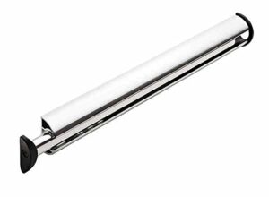 synergy closet valet, aluminum, chrome-plated polished, plastic, black, 14 1/4" length