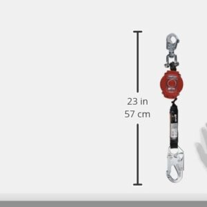 Miller by Honeywell MFL-7/6FT TurboLite Personal Fall Limiter with D-Ring Swivel Hook and Locking Snap Hook