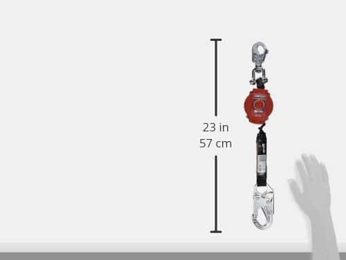 Miller by Honeywell MFL-7/6FT TurboLite Personal Fall Limiter with D-Ring Swivel Hook and Locking Snap Hook