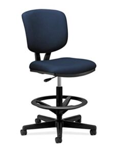 hon volt task stool- upholstered office stool, navy (h5705)