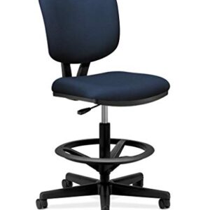 Hon Volt Task Stool- Upholstered Office Stool, Navy (H5705)