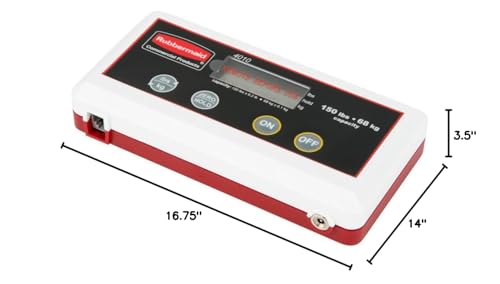 Rubbermaid Commercial Products Digital Receiving Scale, 150-Pound Capacity, Heavy-Duty Non-Skid Shipping and Postal Scale, Food Scale for Kitchen/Restaurant