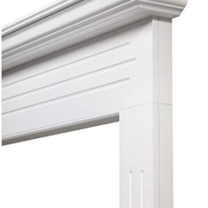 Pearl Mantels 510-48 Newport 48-Inch Fireplace Mantel Surround with Medium Density Fiberboard, White