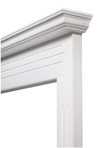 Pearl Mantels 510-48 Newport 48-Inch Fireplace Mantel Surround with Medium Density Fiberboard, White