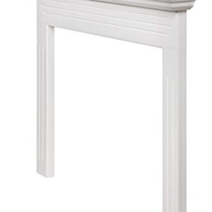 Pearl Mantels 510-48 Newport 48-Inch Fireplace Mantel Surround with Medium Density Fiberboard, White