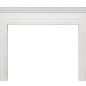 Pearl Mantels 510-48 Newport 48-Inch Fireplace Mantel Surround with Medium Density Fiberboard, White