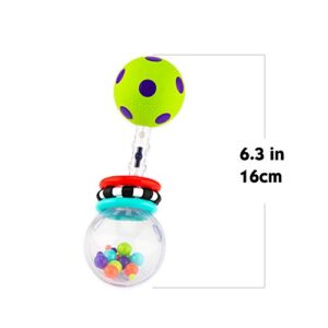 Sassy Spin Shine Rattle Developmental Toy (Colors May Vary)