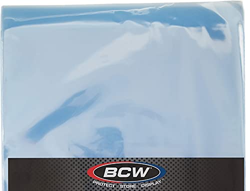 BCW Life Magazine Bags -1 Pack of 100 | Crystal Clear Polypropylene | Acid-Free Archival Quality | Protect and Store Collectible Life Magazines | Exterior 11 1/8 x 14 1/4