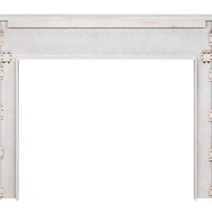 Pearl Mantels 510-48 Newport 48-Inch Fireplace Mantel Surround with Medium Density Fiberboard, White