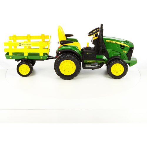 Peg Perego John Deere Ground Force Tractor with Trailer 12 Volt Ride on