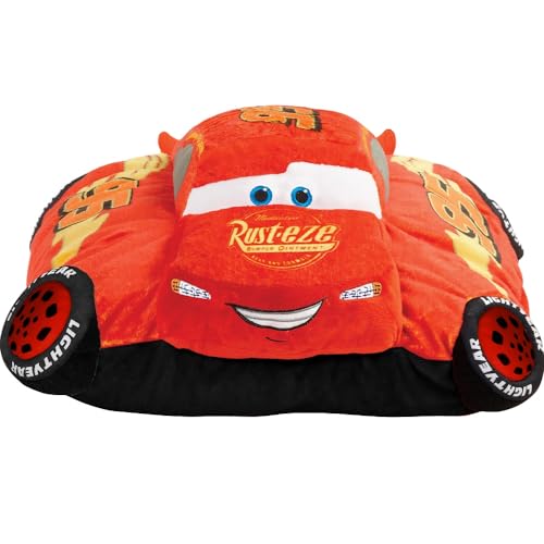 Pillow Pets Disney Pixar Cars 3, Lightning Mcqueen, 16" Stuffed Plush Toy, Red