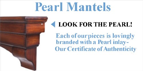 Pearl Mantels 510-48 Newport 48-Inch Fireplace Mantel Surround with Medium Density Fiberboard, White