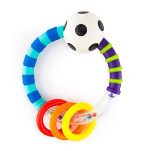 sassy ring rattle | developmental baby toy for early learning | high contrast | for ages newborn and up