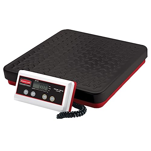 Rubbermaid Commercial Products Digital Receiving Scale, 150-Pound Capacity, Heavy-Duty Non-Skid Shipping and Postal Scale, Food Scale for Kitchen/Restaurant