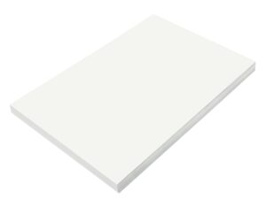 prang (formerly sunworks) construction paper, white, 12" x 18", 100 sheets