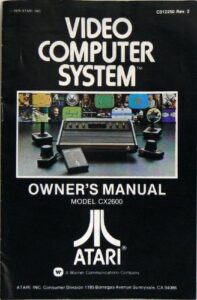 atari 2600 ~ vcs - owner's manual