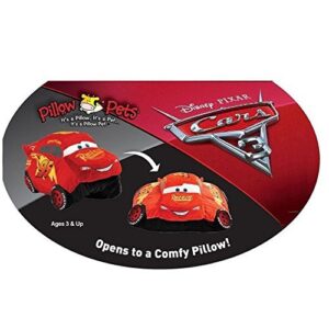 Pillow Pets Disney Pixar Cars 3, Lightning Mcqueen, 16" Stuffed Plush Toy, Red