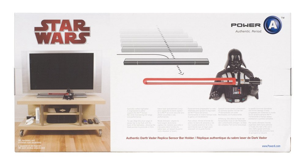 PowerA Official Nintendo and Star Wars Wii Darth Vader Sensor Bar Holder