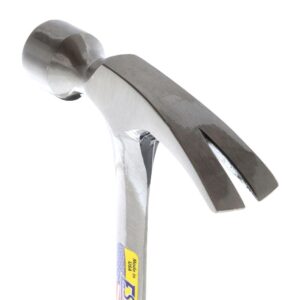 ESTWING Framing Hammer - 22 oz Curved Claw with Milled Face & Shock Reduction Grip - E3-22CMR