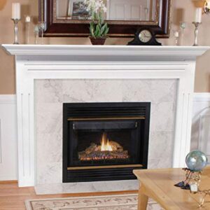 Pearl Mantels 510-48 Newport 48-Inch Fireplace Mantel Surround with Medium Density Fiberboard, White