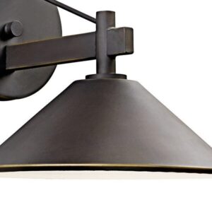 Kichler Ripley 9" 1 Light Outdoor Wall Light in Olde Bronze®