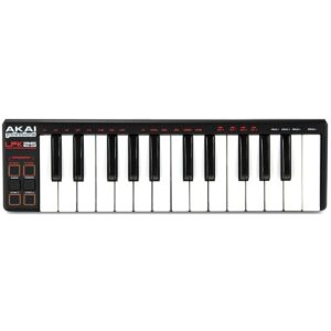 AKAI Professional LPK25 - USB MIDI Keyboard controller with 25 Velocity-Sensitive Synth Action Keys for Laptops (Mac & PC), Editing Software included,MultiColored