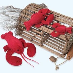 Mary Meyer Stuffed Animal Soft Toy, Lobbie Lobster, 10-Inches, Red , Black