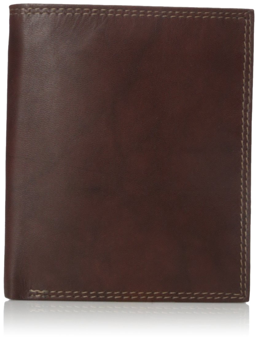 Buxton Men's Hunt Credit Card Folio, Brown, One Size