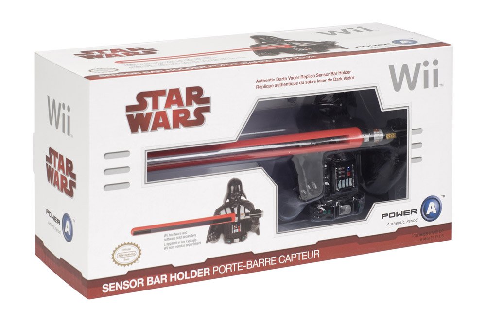 PowerA Official Nintendo and Star Wars Wii Darth Vader Sensor Bar Holder