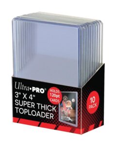 ultra pro toploader top loader - 3"x4" 120pt. (10ct)