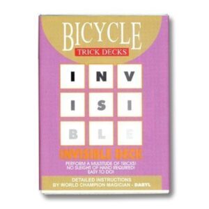 invisible deck bicycle - red