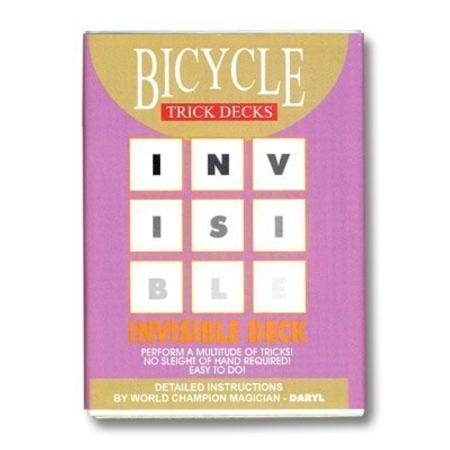 Invisible Deck Bicycle - red