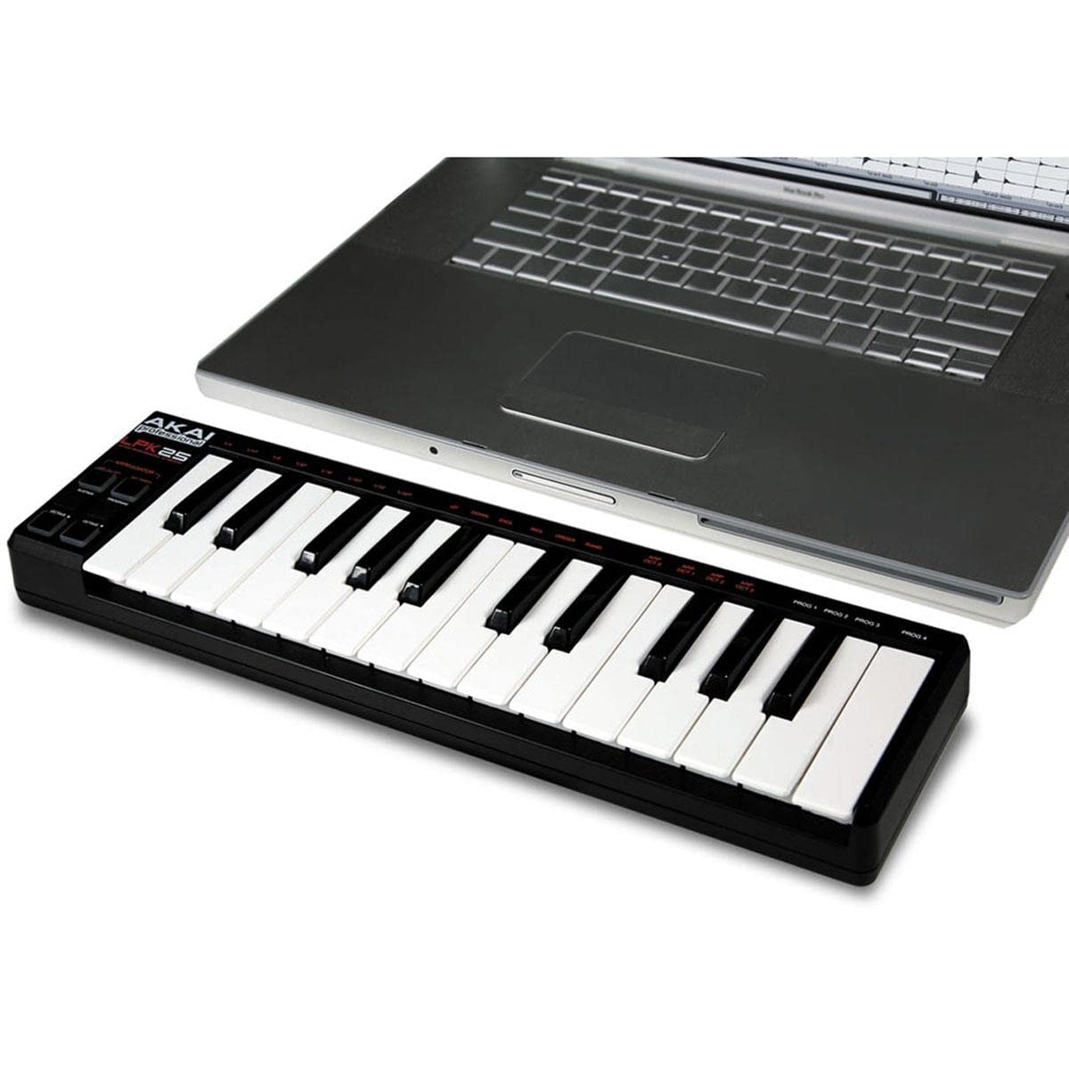 AKAI Professional LPK25 - USB MIDI Keyboard controller with 25 Velocity-Sensitive Synth Action Keys for Laptops (Mac & PC), Editing Software included,MultiColored